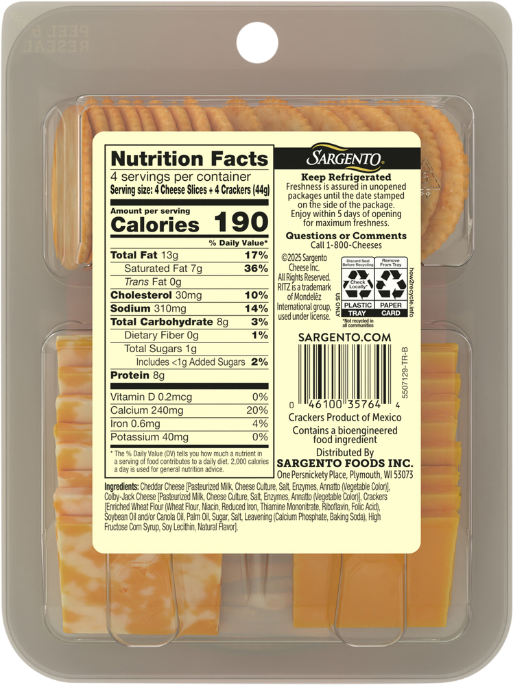 Sargento Natural Cheddar/Colby-Jack/Ritz Original Crackers-Planogram-Back