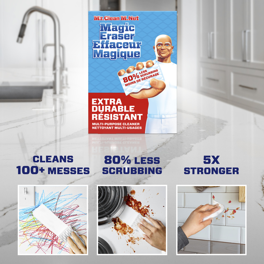 Mr. Clean Magic Eraser Sponge, All Purpose Cleaner, Extra Durable ...