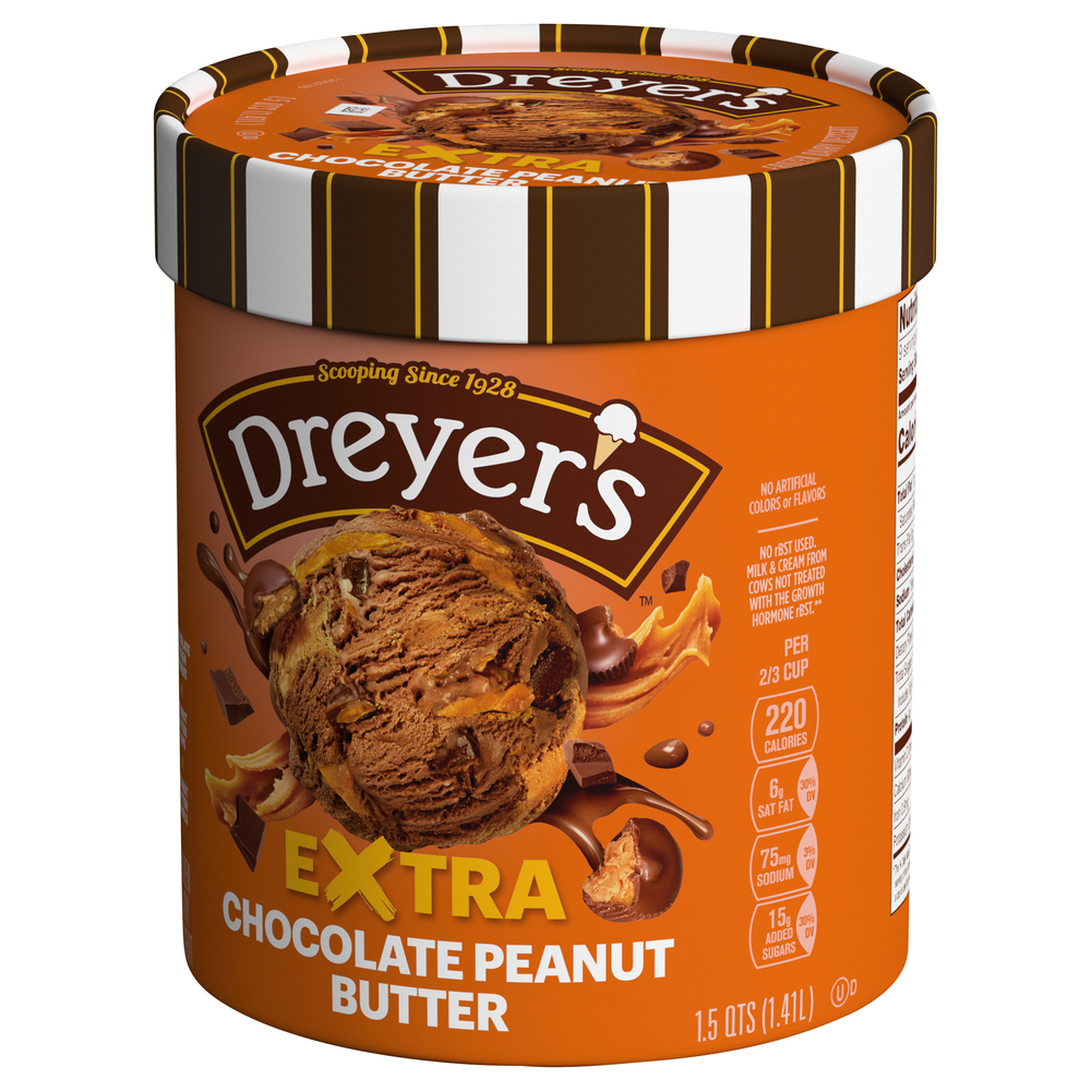 Dreyer's Ice Cream, Chocolate Peanut Butter Park-Front-Right-Elevated