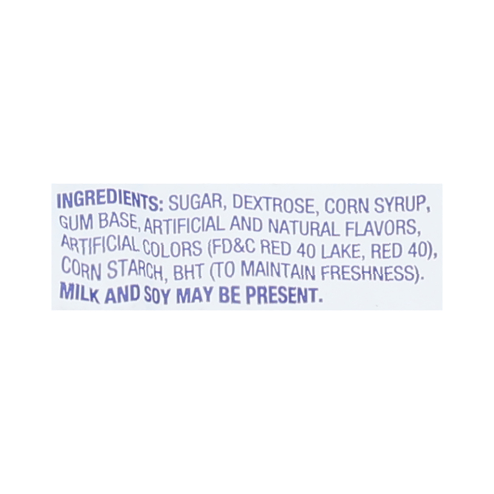 bubble gum ingredient