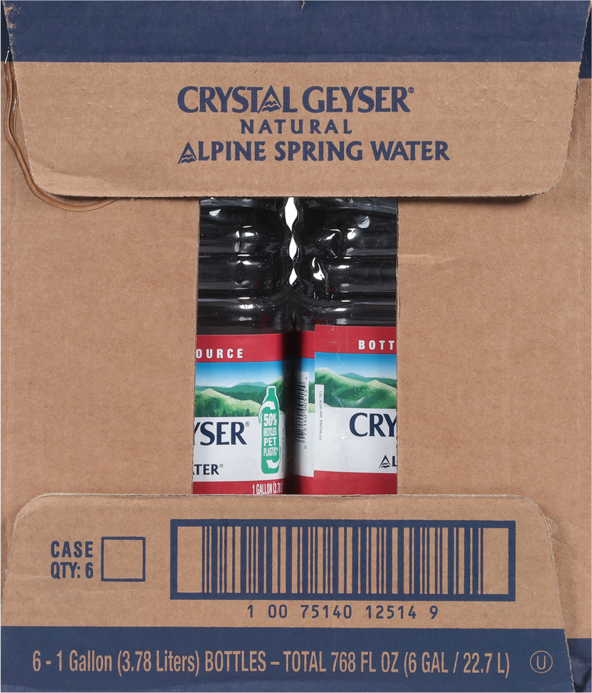 Crystal Geyser Alpine Spring Water, Natural-Planogram-Left