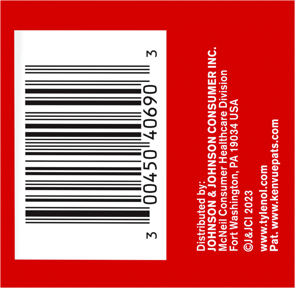 tylenol extra strength label