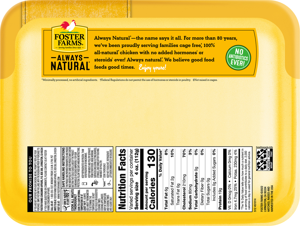 Foster Farms Chicken Gizzards And Hearts-Front-Right-Elevated