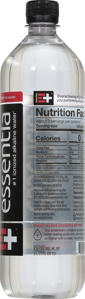 Essentia Purified Water-Planogram-Back