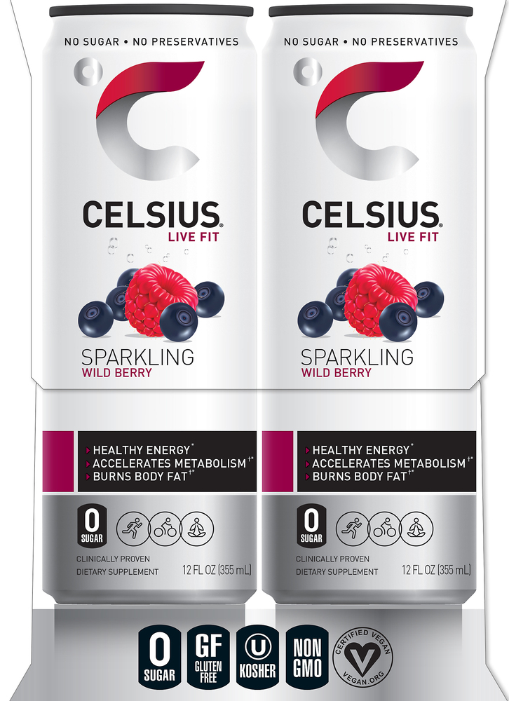 Celsius Live Fit Sparkling Wild Berry Energy Drink-Planogram-Right