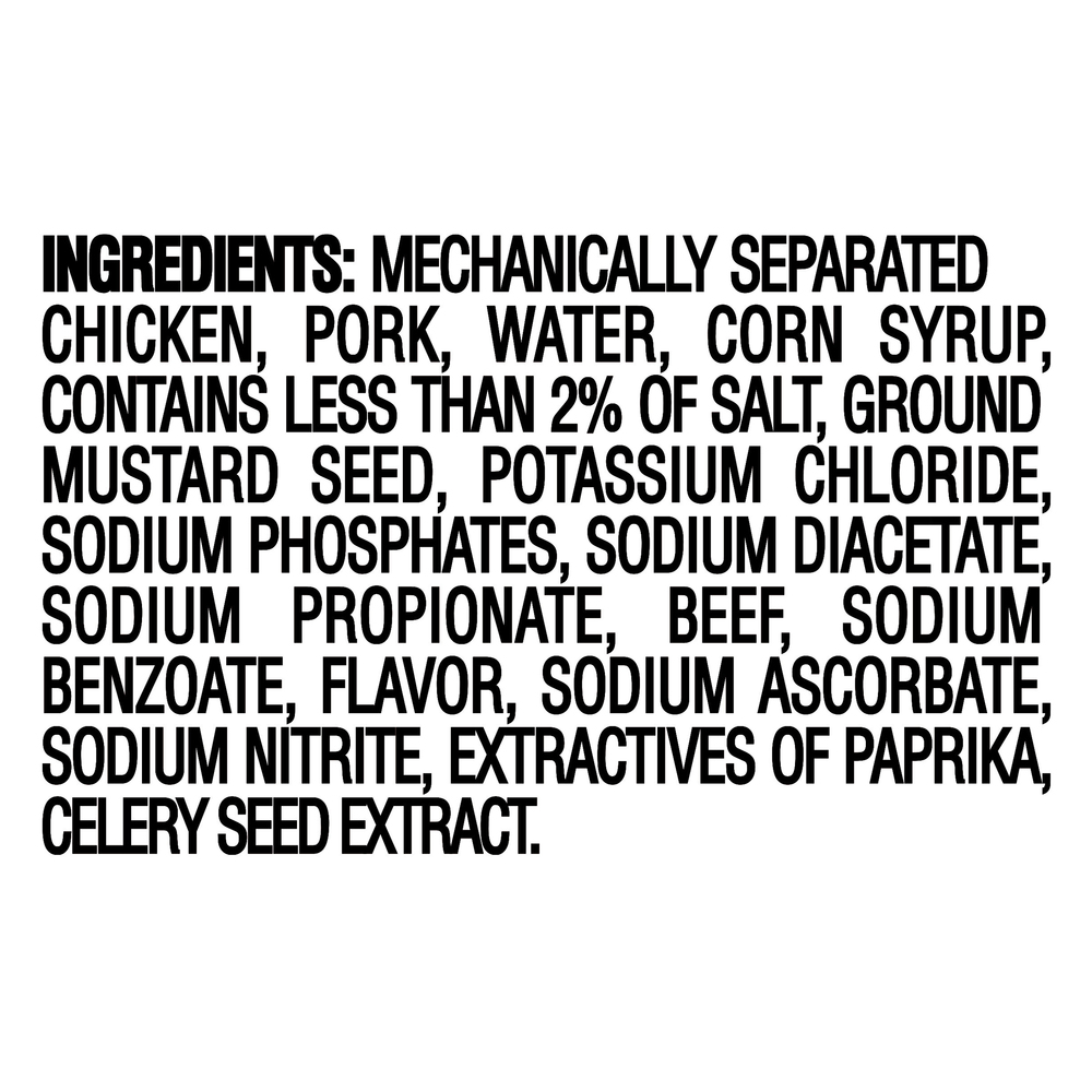 Oscar Mayer Original Bologna-Ingredients
