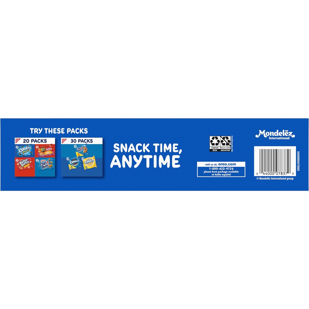 OREO Chocolate Sandwich Cookies, 10 Snack Packs (4 Cookies Per Pack ...