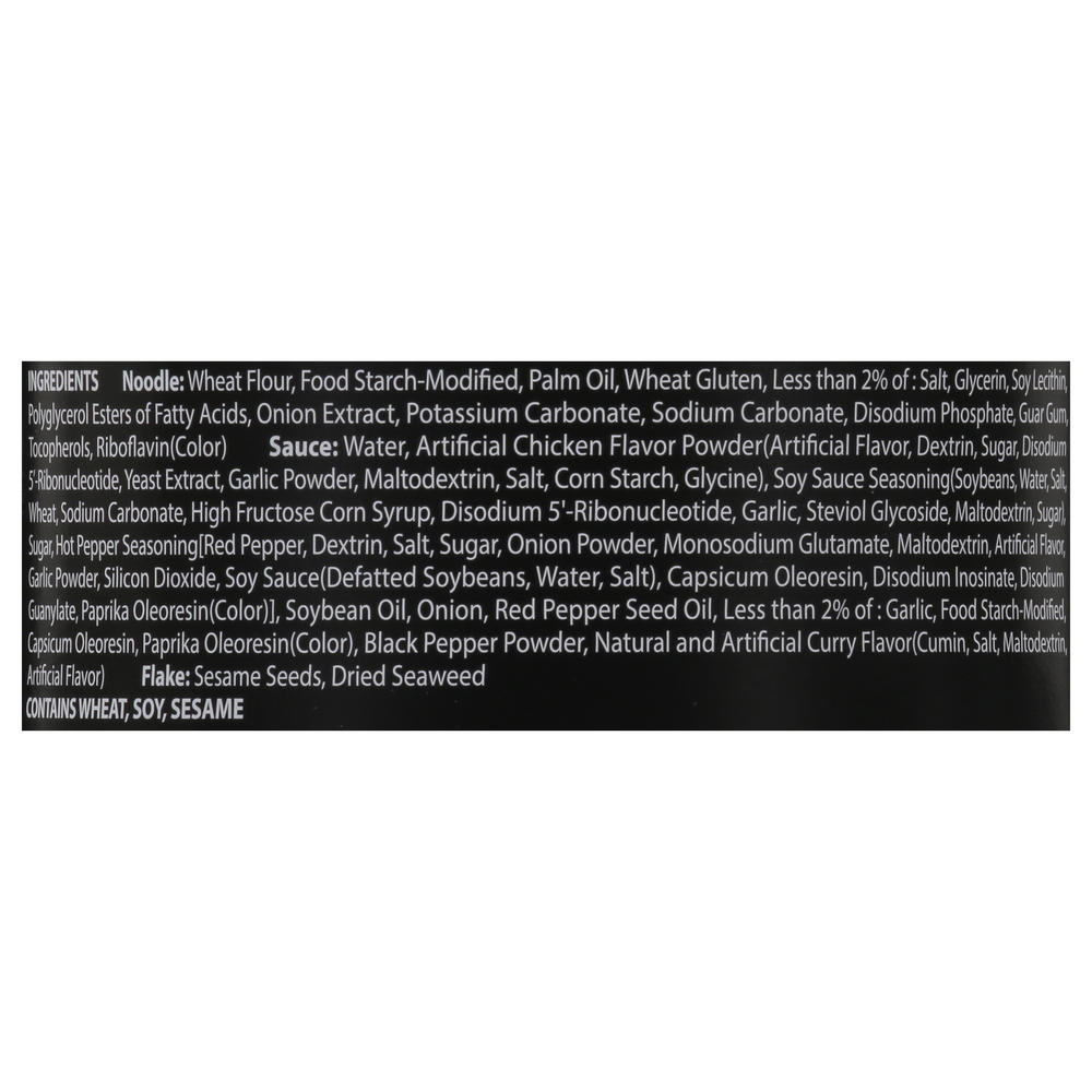 Samyang Buldak Ramen, Spicy Chicken Flavor, Stir-Fried-Ingredients