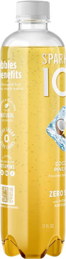 Ice Sparkling Water, Zero Sugar, Coconut Pineapple-Planogram-Left