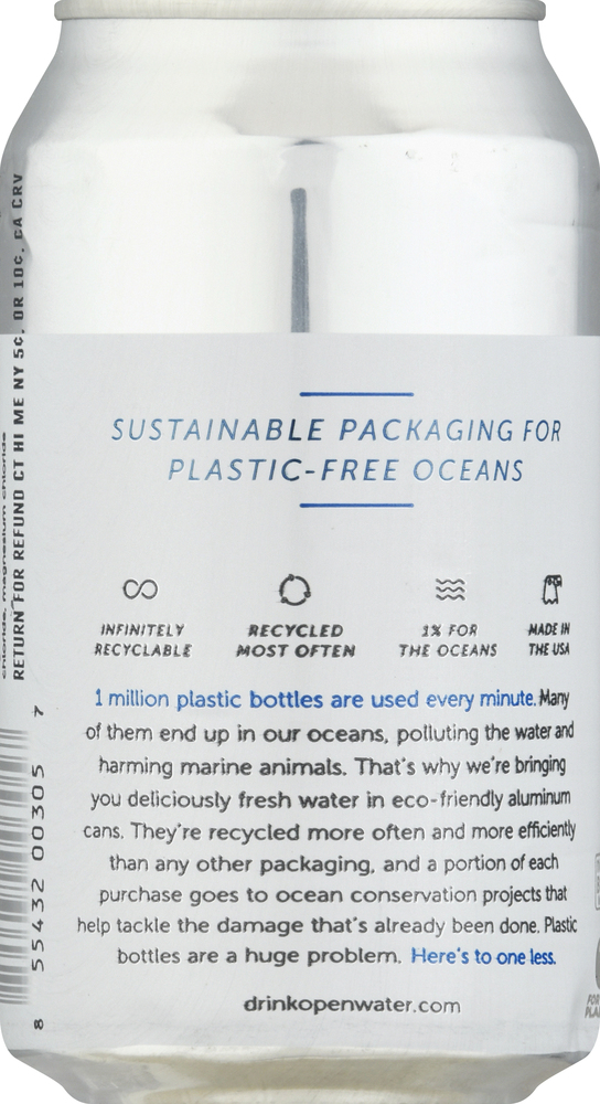 aluminum cans of water