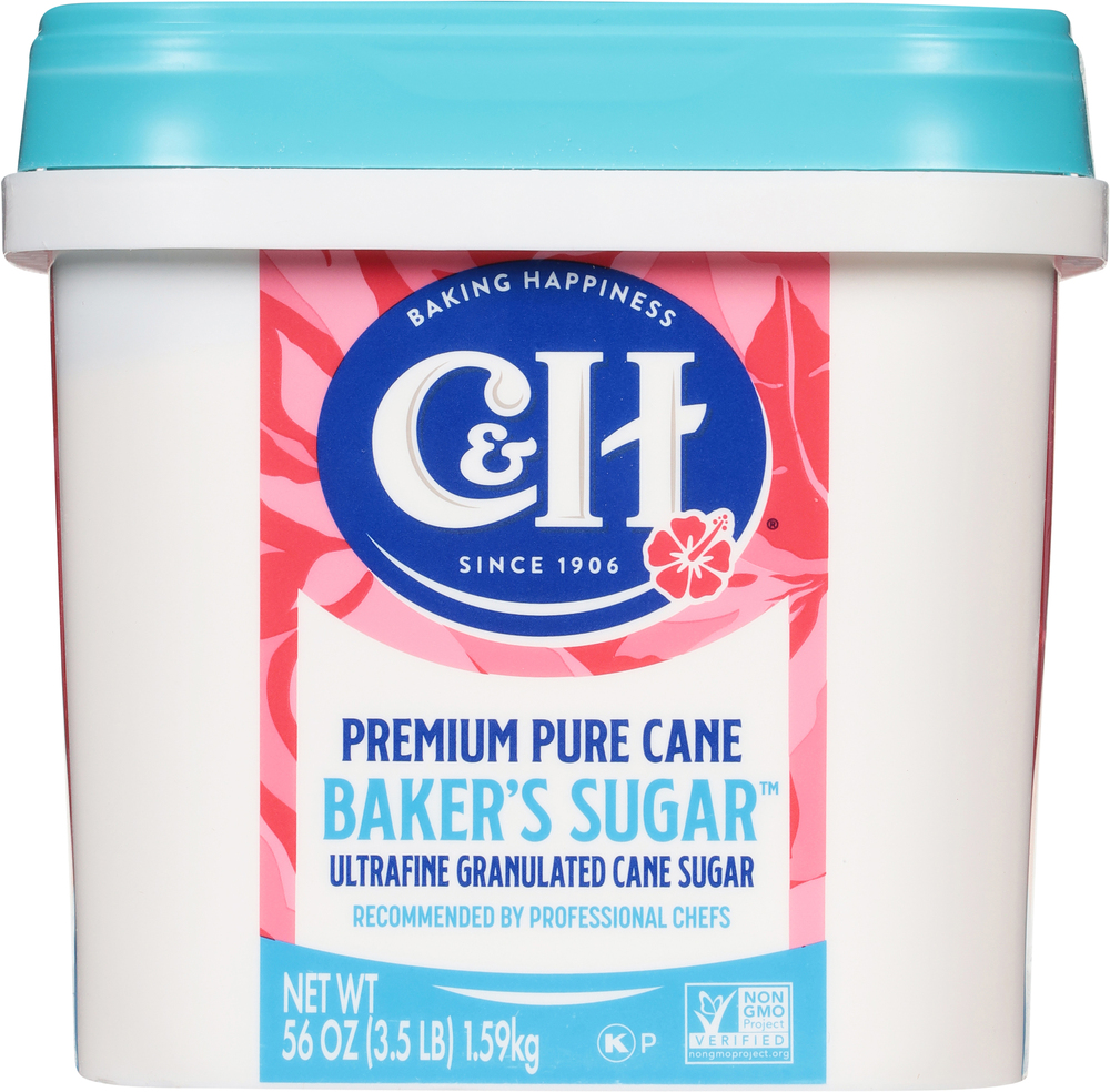 C&H Pure Cane Ultrafine Granulated Baker's Sugar™ , 3.5 lb. Tub ...