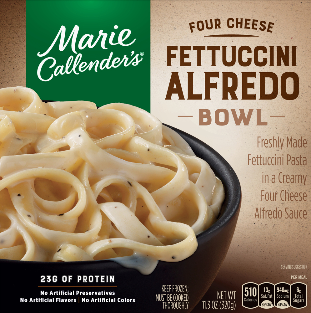 Marie Callender's Bowl, Fettuccini Alfredo, Four Cheese-Main