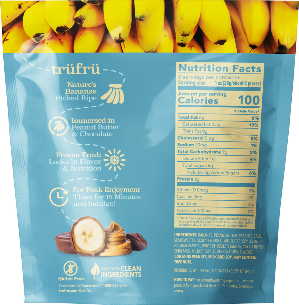 Tru Fru Nature's Bananas, Peanut Butter-Planogram-Back