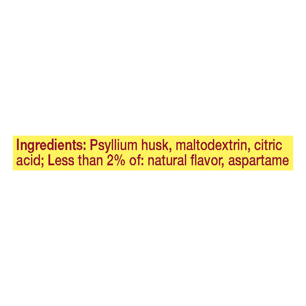 Metamucil Ingredients