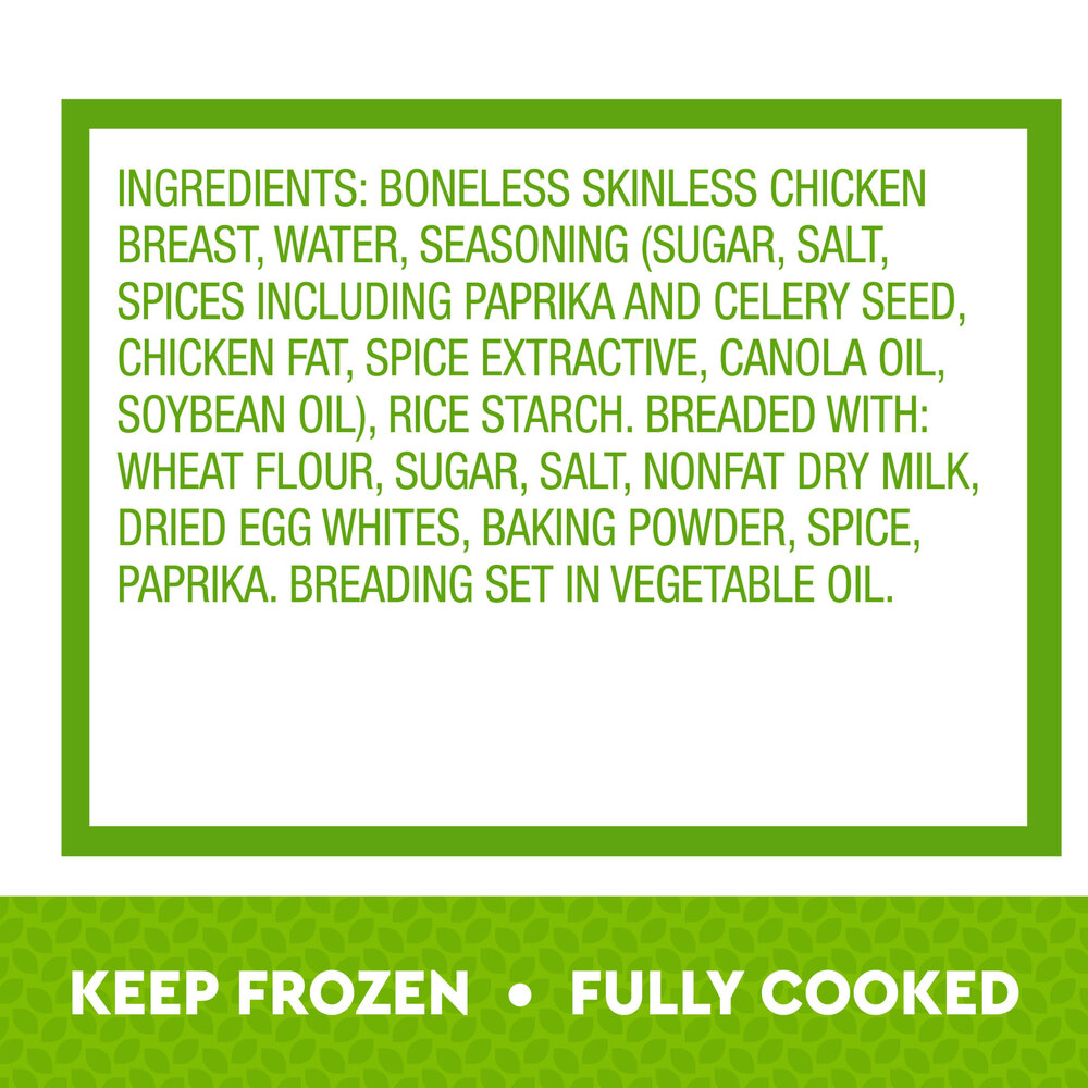 Just Bare® Lightly Breaded Chicken Breast Strips-Ingredients