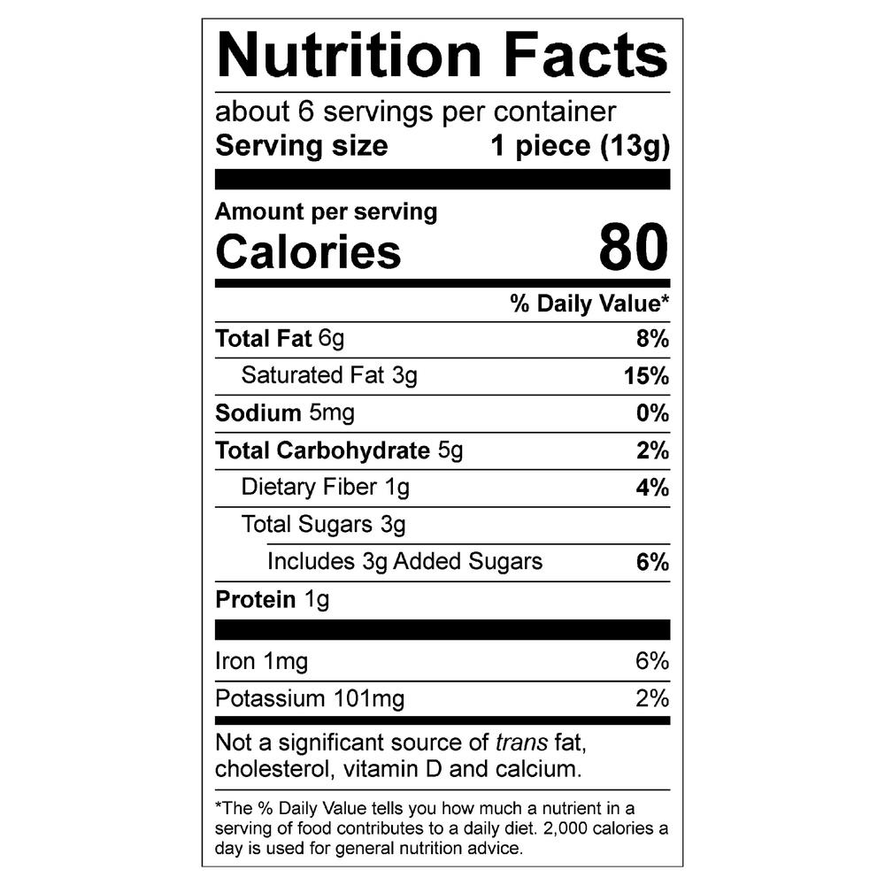 Hu Hazelnut Butter Dark Chocolate Bites-Nutrition-Facts