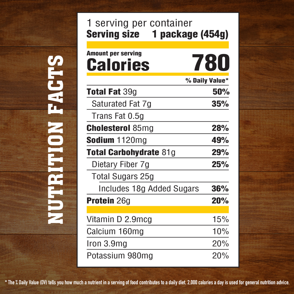 Hungry-Man Chicken, Boneless, Fried-Nutrition-Facts