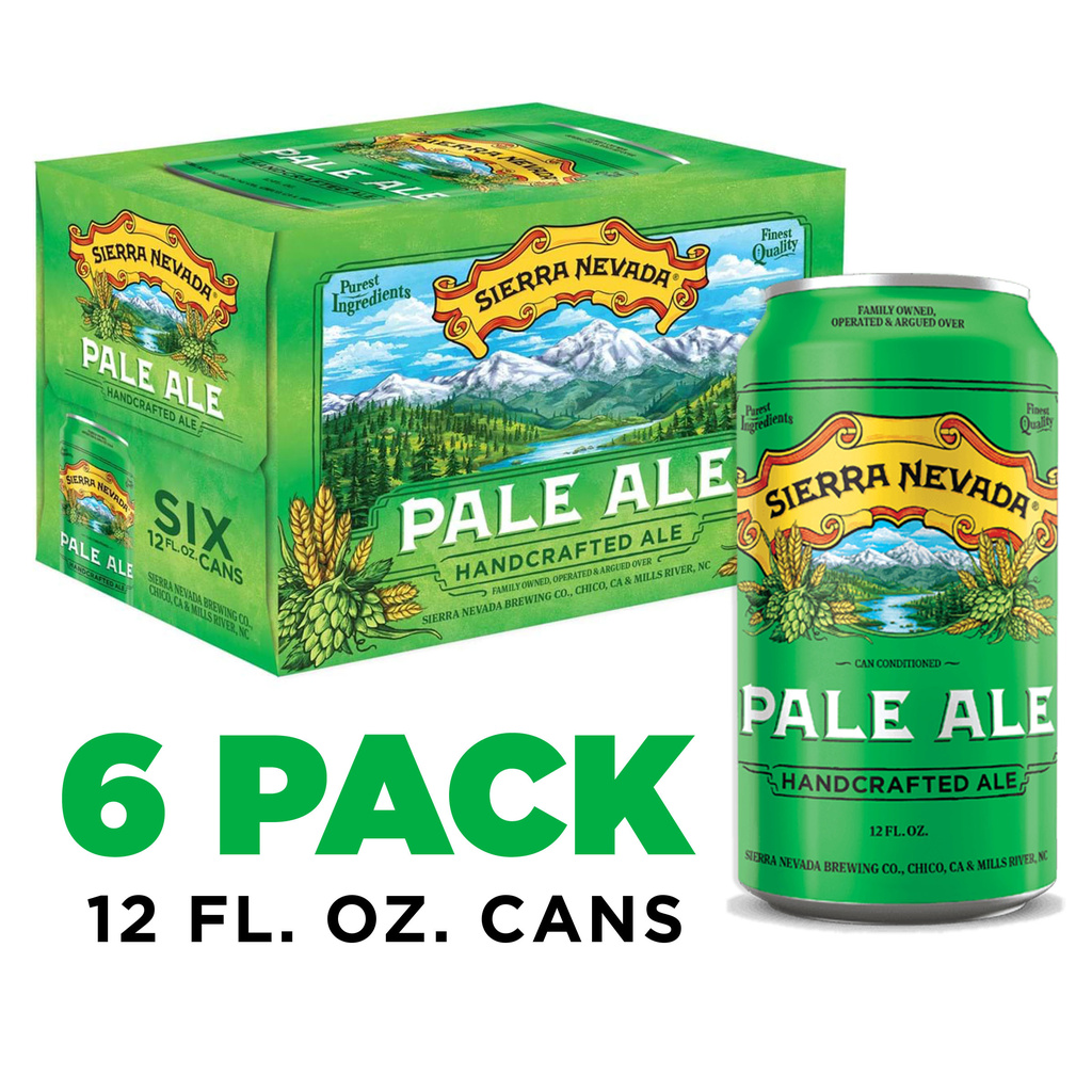 Sierra Nevada Beer, Pale Ale Craft Beer 6 Pack (12oz Cans)-Main