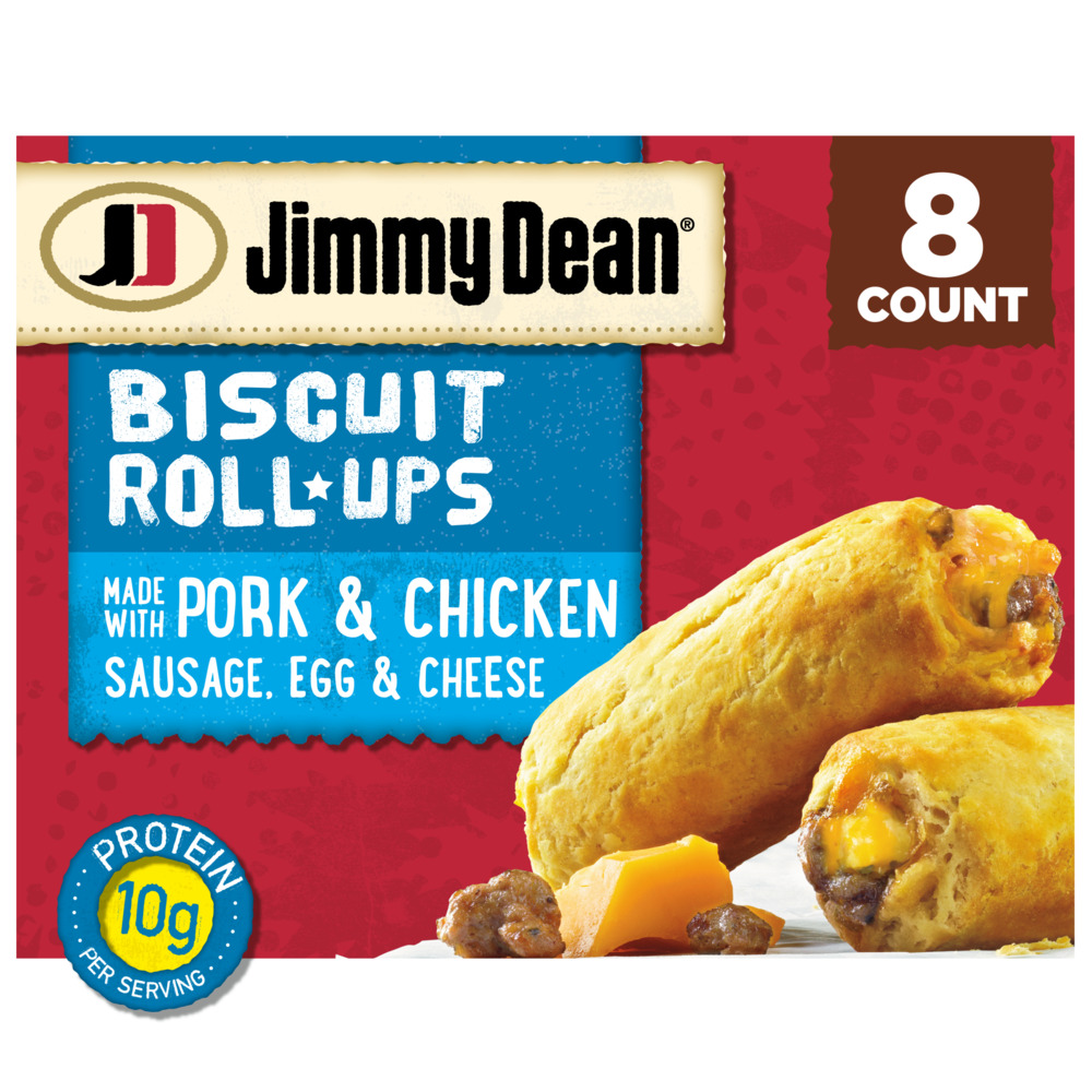 Jimmy Dean Jimmy Dean Biscuit Roll-Ups, Sausage, Frozen Breakfast, 8 ...
