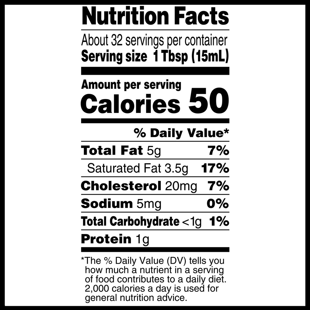 Horizon Organic Whipping Cream, Heavy-Nutrition-Facts