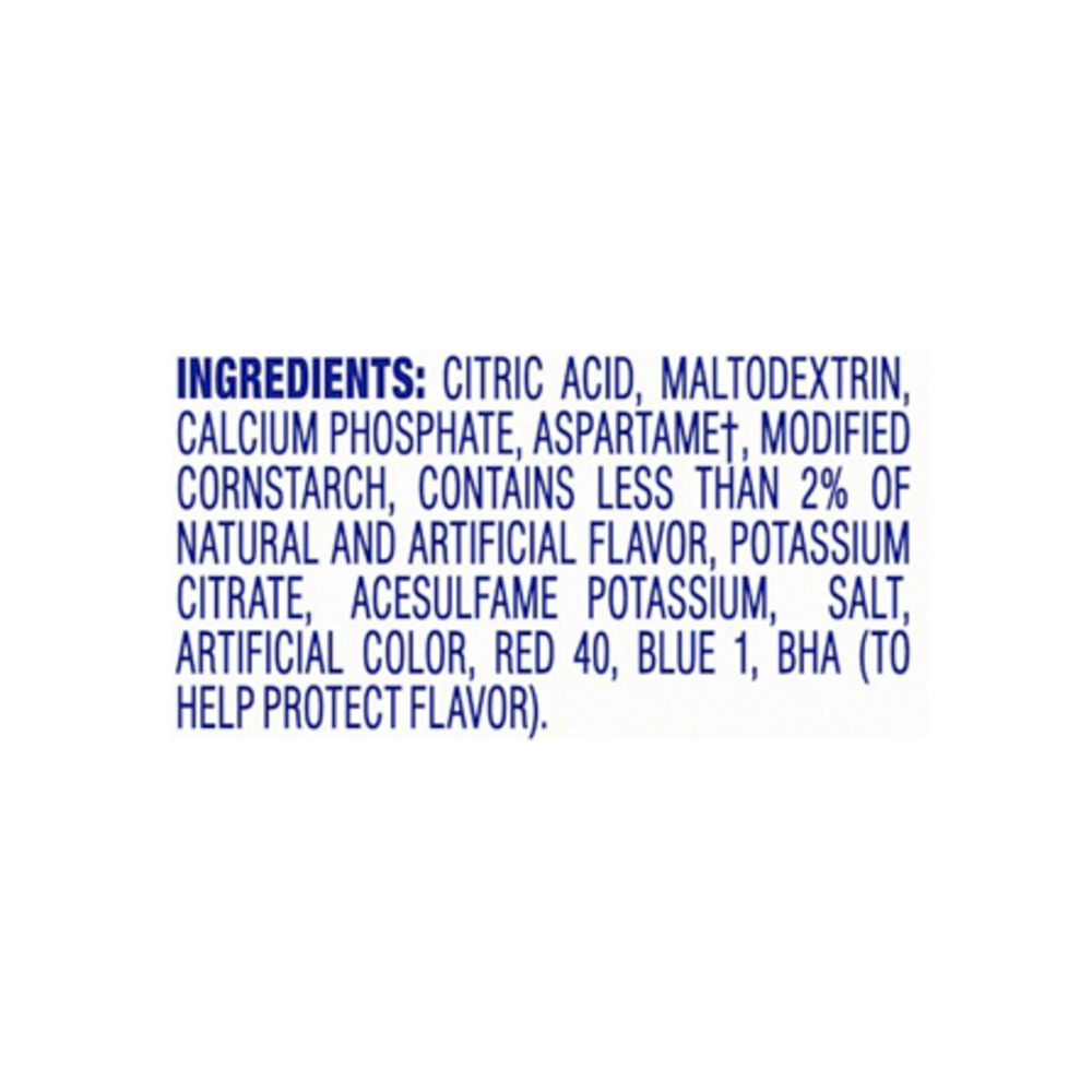 Crystal Light Drink Mix, Fruit Punch-Ingredients
