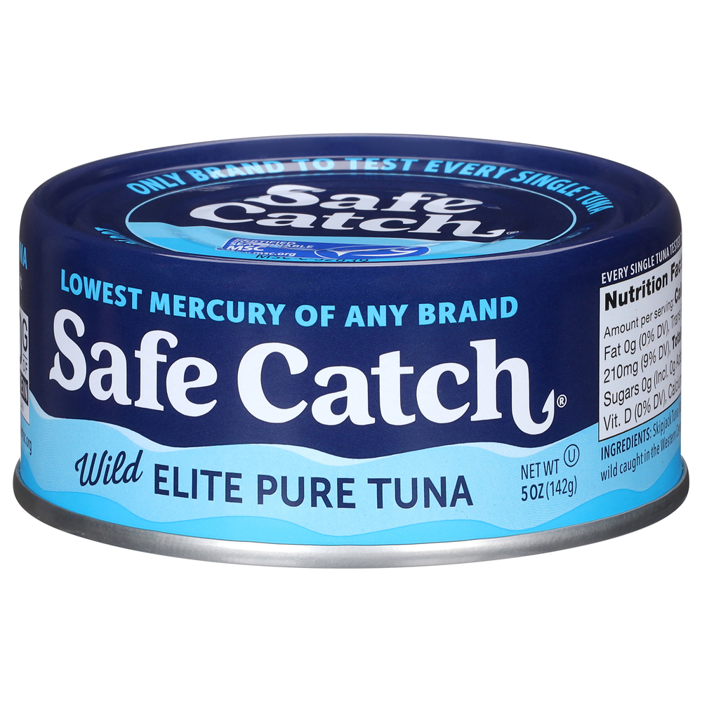 Safe Catch Elite Tuna, Pure, Elite, Wild-Front-Right-Elevated