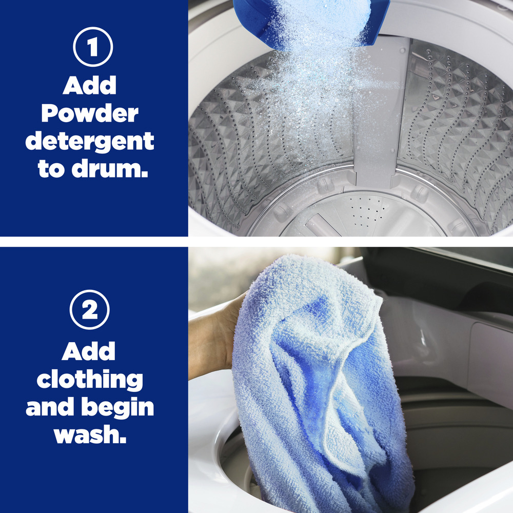 put detergent in drum