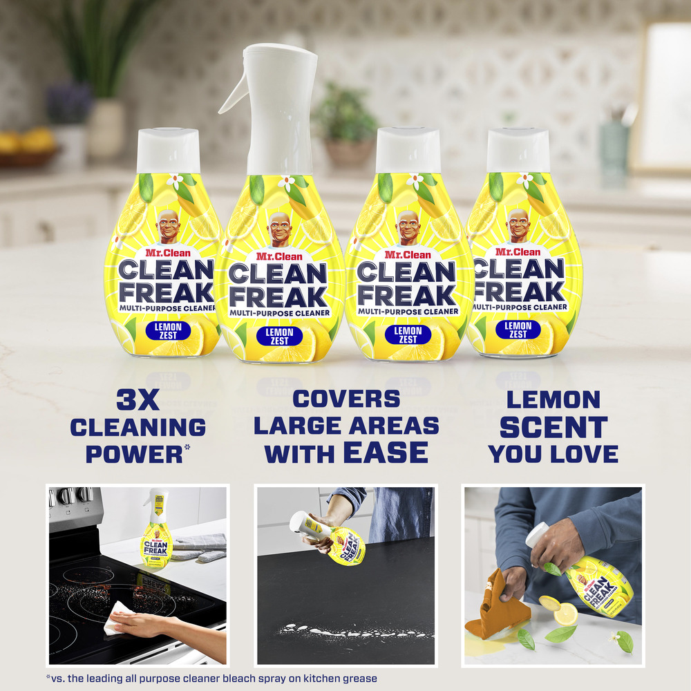 Mr. Clean Clean Freak Deep Cleaning Mist Multi-Surface Spray, Lemon ...