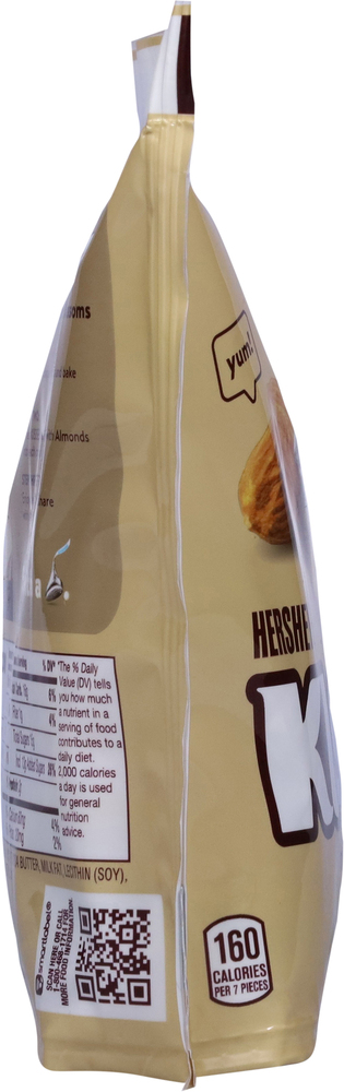 Hershey's Kisses Milk Chocolate with Almonds Share Pack-Planogram-Left