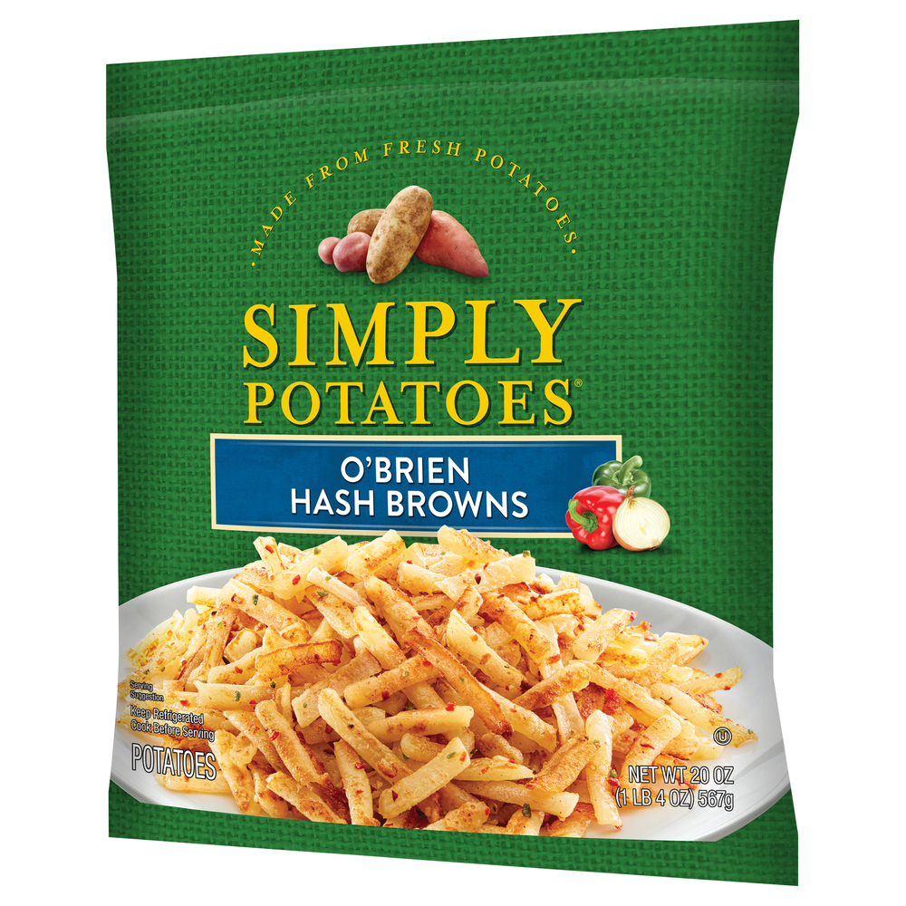 Simply Potatoes Potatoes, Hash Browns, O'Brien-Front-Right-Elevated