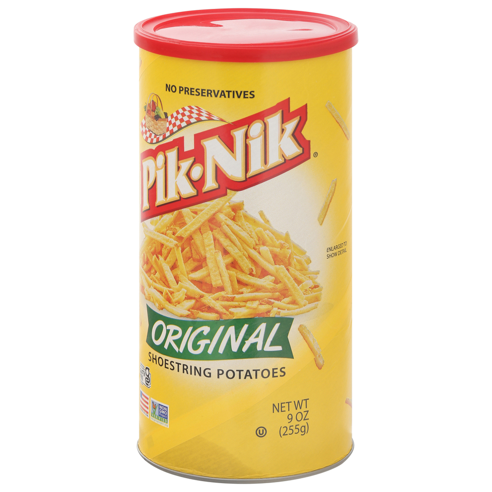Pik-Nik Potatoes, Shoestring, Original-Front-Right-Elevated