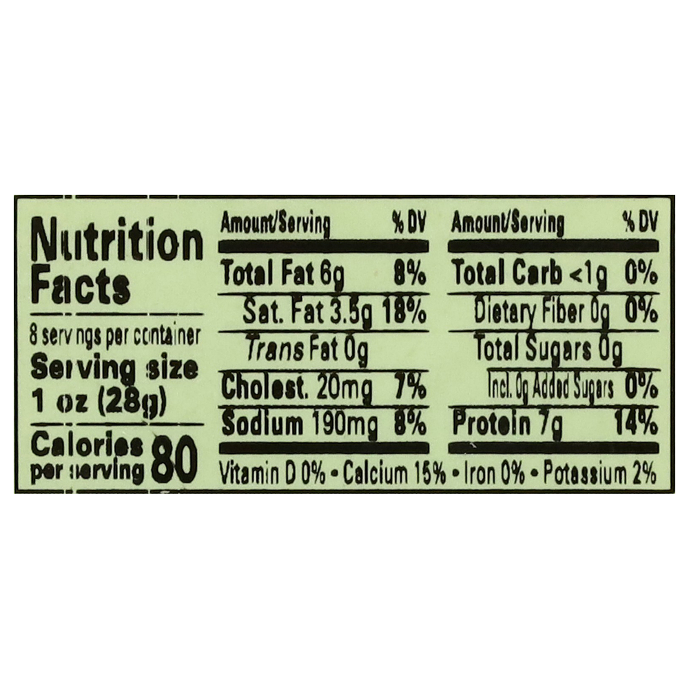 mozzarella cheese color code