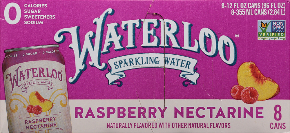 Waterloo Raspberry Nectarine Sparkling Water-Planogram-Back
