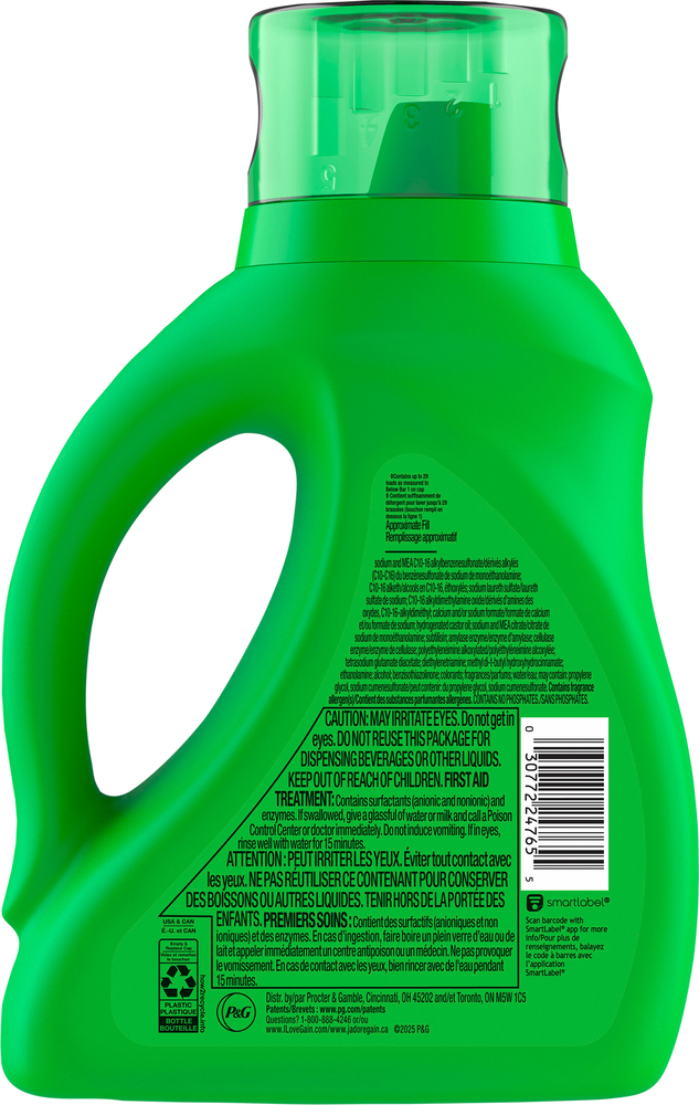 Gain + Aroma Boost Liquid Laundry Detergent, Original Scent, 32 Loads ...