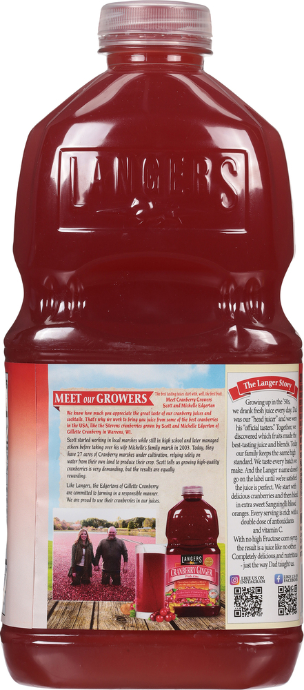 Langers Juice Cocktail, Cranberry Blood Orange-Planogram-Back