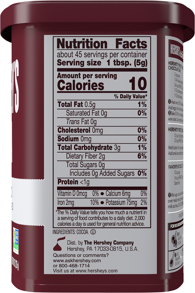 Hershey's Natural Unsweetened Cocoa-Planogram-Right