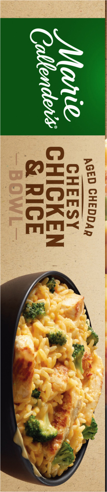 Marie Callender's Cheesy Chicken & Rice Bowl, Aged Cheddar-Planogram-Left