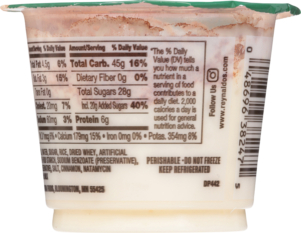 Reynaldo's Rice Pudding-Planogram-Back