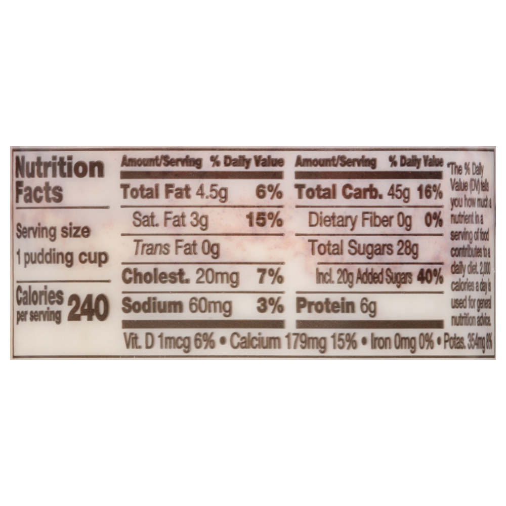 Reynaldo's Rice Pudding-Nutrition-Facts