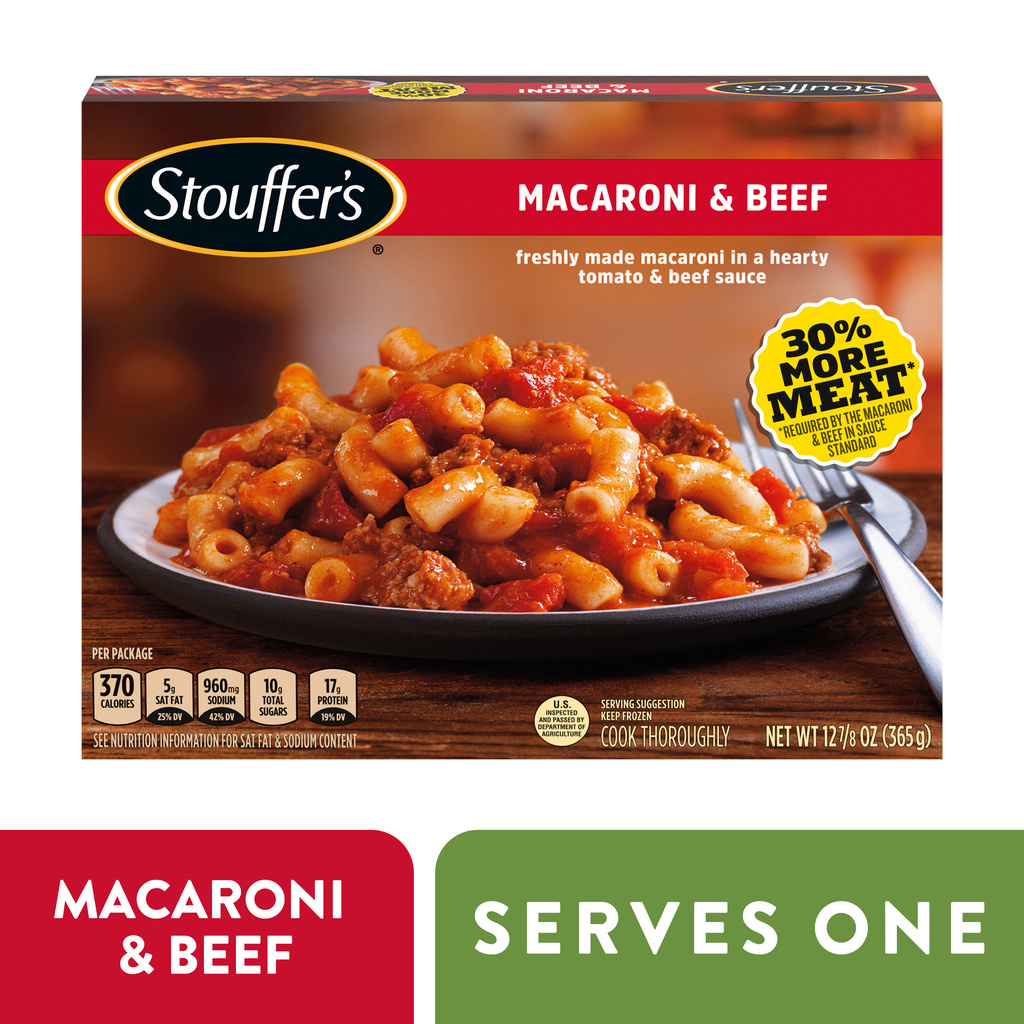 STOUFFER'S Macaroni and Beef Frozen Meal 12.875 oz.-Hero