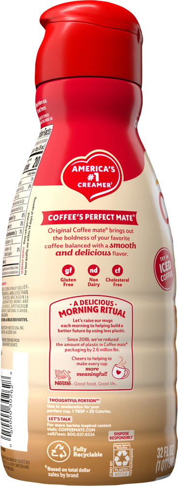 Coffee-Mate Creamer, Non-Dairy, The Original-Planogram-Back