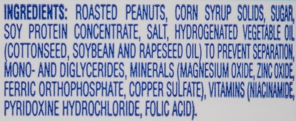 Skippy Reduced Fat Creamy Peanut Butter Spread-Ingredients