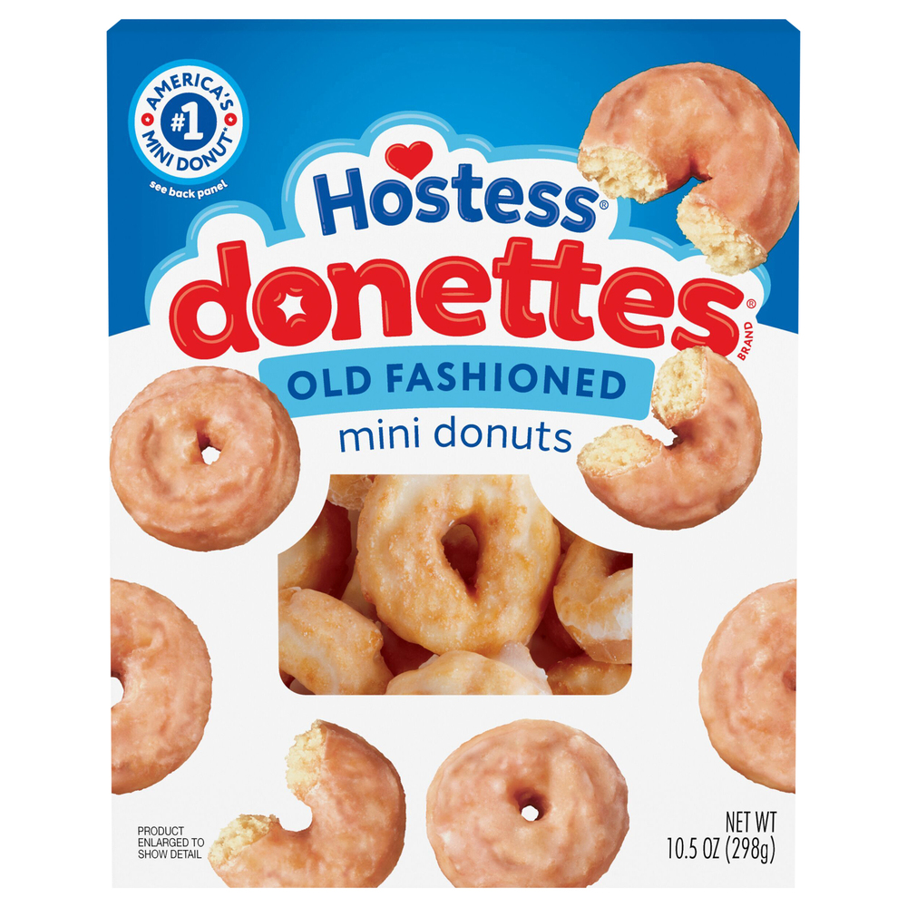Hostess Donettes Donuts, Old Fashioned, Mini-Main