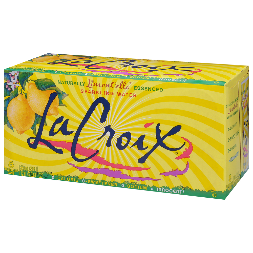 LaCroix Sparkling Water, LimonCello-Front-Right-Elevated