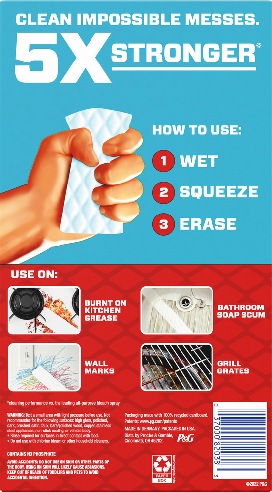 does mr clean magic eraser work