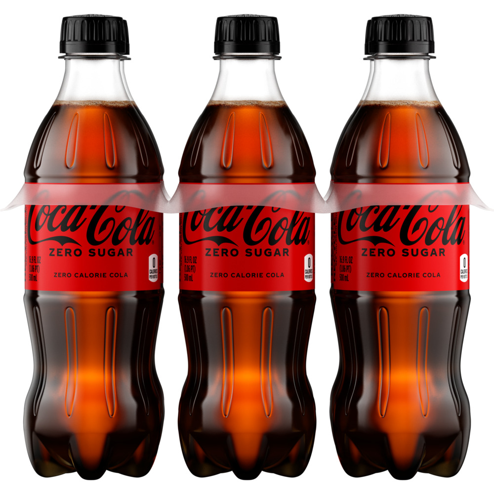 Coca-Cola Cola, Zero Calorie, Zero Sugar, 6 Pack-Main