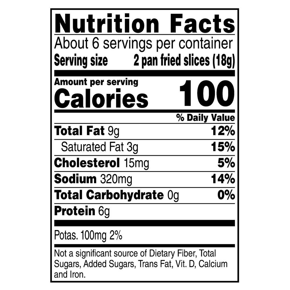 Jimmy Dean Bacon, Hickory Smoked, Premium-Nutrition-Facts