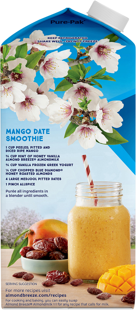 Almond Breeze Almondmilk, Vanilla, Hint of Honey-Planogram-Left