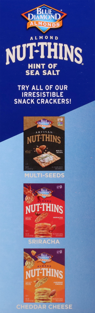 Blue Diamond Nut-Thins Rice Crackers Snacks with Almonds, Hint of Sea ...