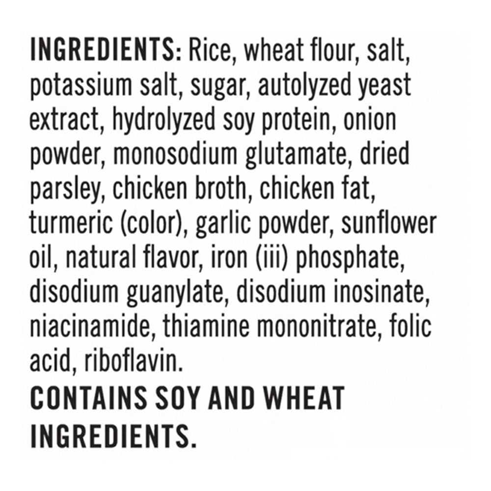 Rice-A-Roni Food Mix, Chicken Flavor-Ingredients